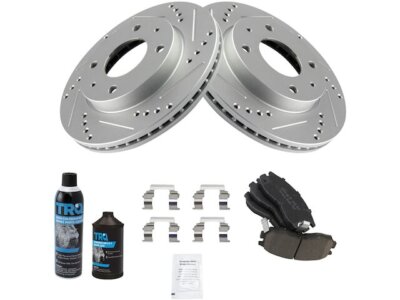 TRQ 31XS47Z Front Brake Pad and Rotor Kit Fits 1992-1995 Mitsubishi ...