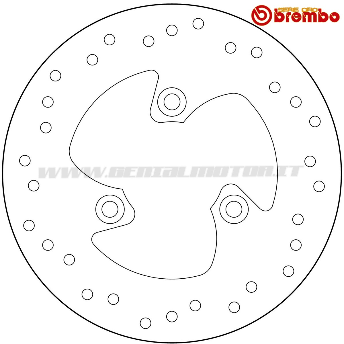Brake Disc Fixed Brembo Oro Front Malaguti F15 Firefox L.C. 50 1996 ...