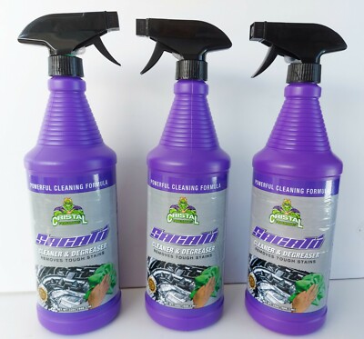 CRISTAL PRODUCTS SACATO MULTIPURPOSE CLEANER FORMULA & DEGREASER (3PKS ...