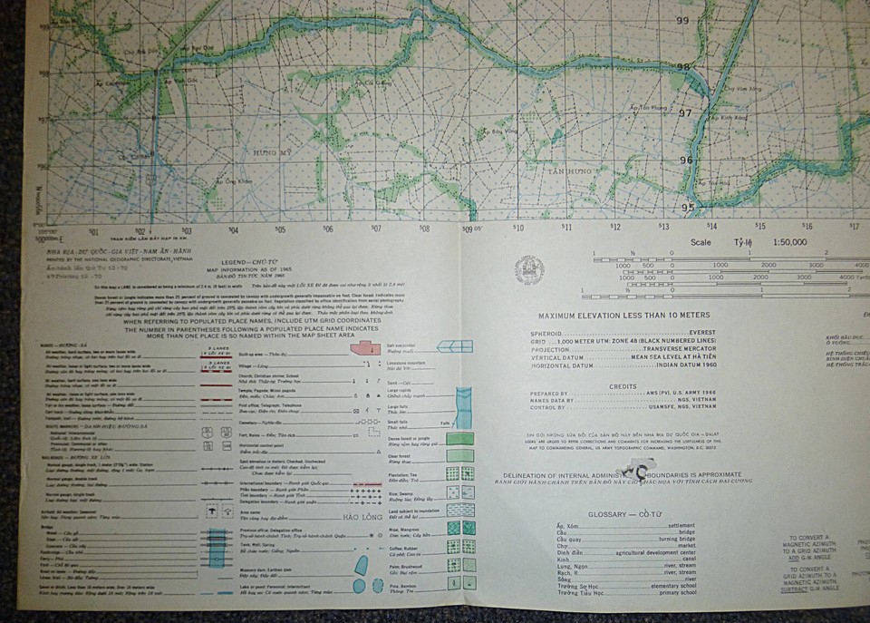 6027 iii - Ca Mau - 1970 - MAP - Viet Cong Stronghold - Quan Long ...