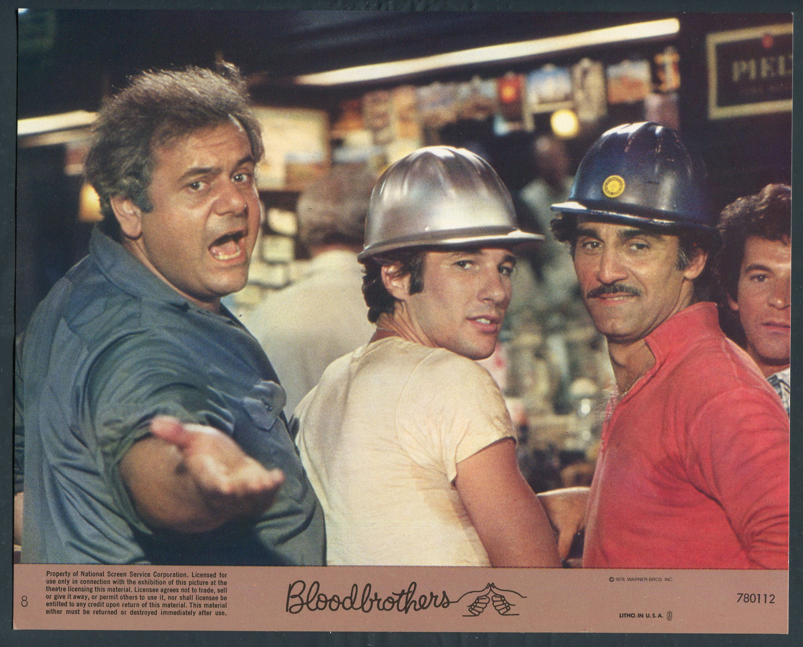 BRUCE FRENCH PAUL SORVINO RICHARD GERE TONY LO BIANCO Bloodbrothers ‘78 ...