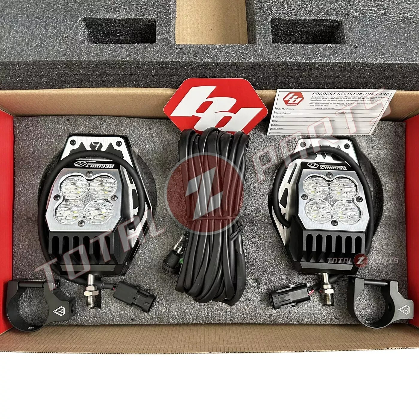 Baja Designs Squadron LED Nighthawk Side Mirrors for Can-Am X3, R (1. ...