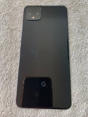 OEM Google Pixel 4xl Back glass cover door housing Black | eBay