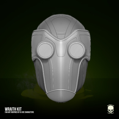 Cobra Mercenary Wraith custom head for GI Joe Classified & other action ...