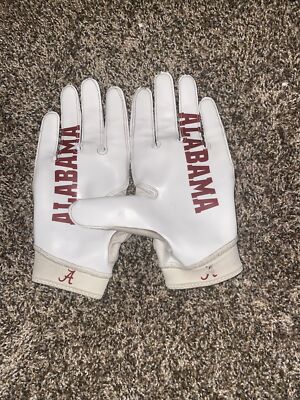 Men- Nike Superbad Alabama Crimson Tide PE Team Issued Football Gloves ...
