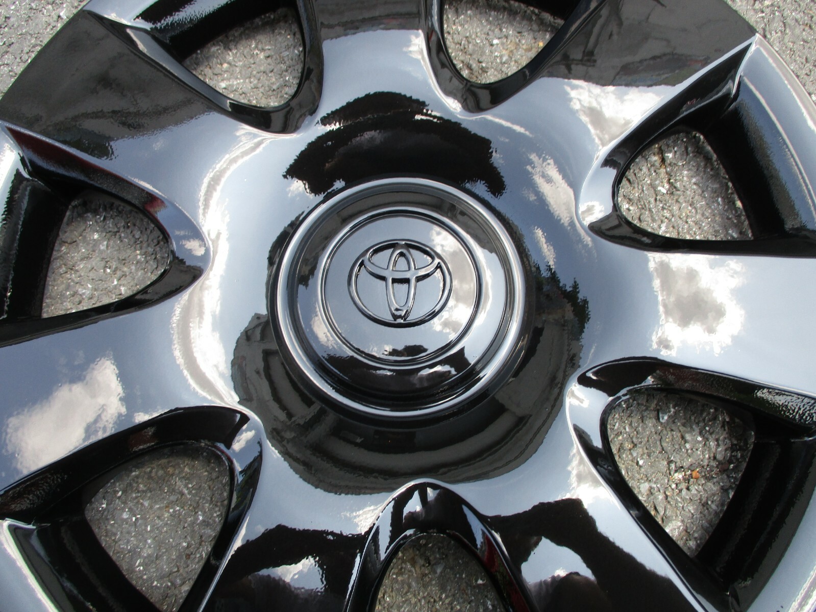 2002 2003 2004 Set of 4 New Camry 15" Hubcaps Wheel Covers Black 61115 ...