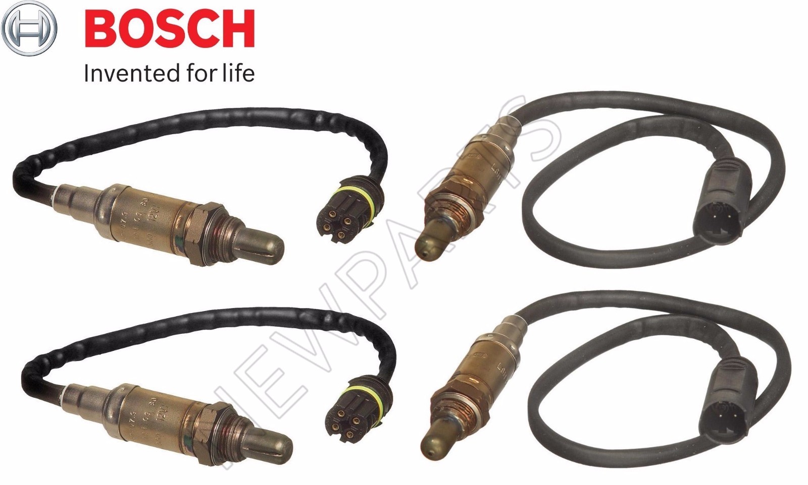 Set of 2 BOSCH Rear & 2 Front Oxygen Sensors For BMW E38 E39 540i 740i ...