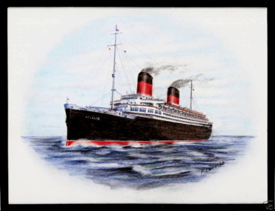 Original Art Work...ss LIBERTE...French Line...ocean liner | eBay