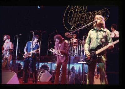 Chicago Rock group in concert Vintage Photo Agency Stamped Duplicate ...