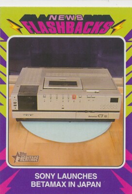 NF-8 SONY LAUNCHES BETAMAX 2024 Topps Heritage Baseball NEWS FLASHBACKS | eBay