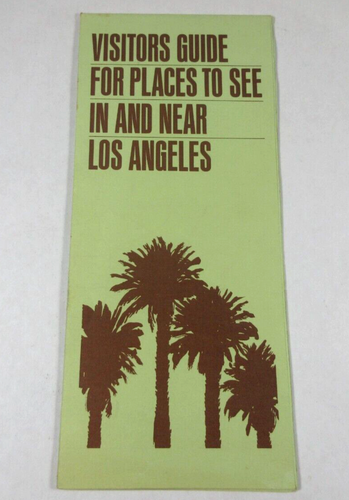 vintage Southern California Visitors Guide Los Angeles travel map ...