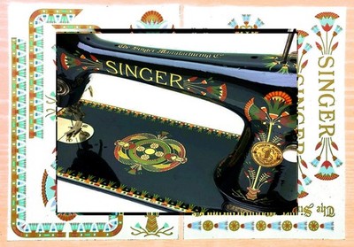 Storage & Display - Decals For Antique Singer 66 Sewing