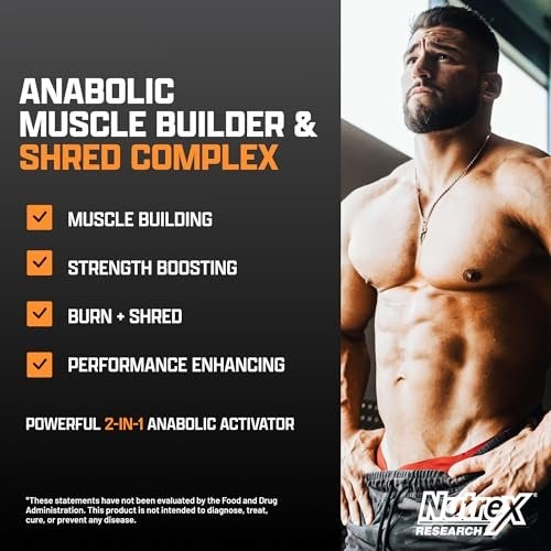 Nutrex Research Anabol Ripped Anabolic Muscle Builder, 60 liqui-caps | eBay