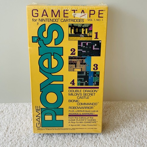 Game Player's Gametape VHS Video For Nintendo NES Volume 1 No. 1 - New ...