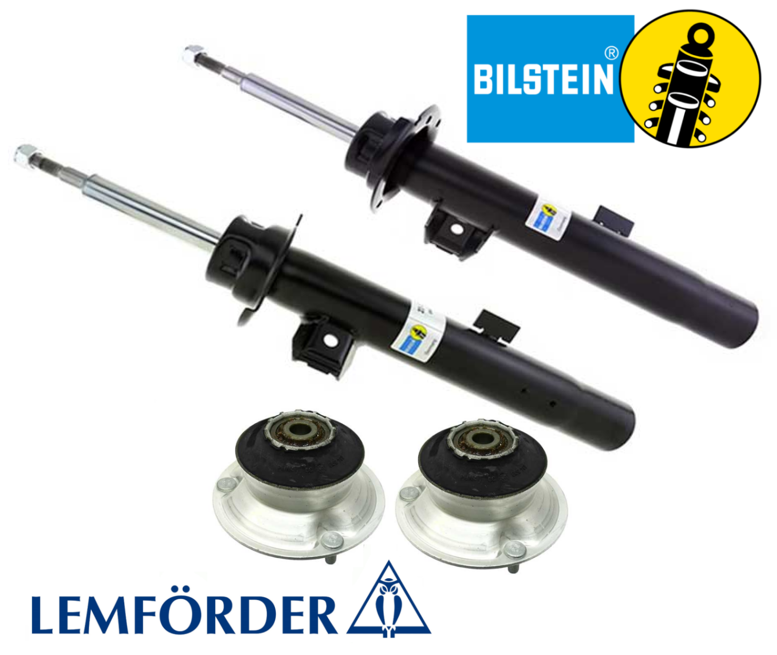 Front Shock Strut Assembly & Strut Mount Lt & Rt 4pc OEM for BMW 128i ...
