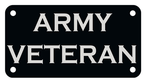 ARMY VETERAN Motorcycle ATV 4" x 7" License Plate Patriotic Version | eBay