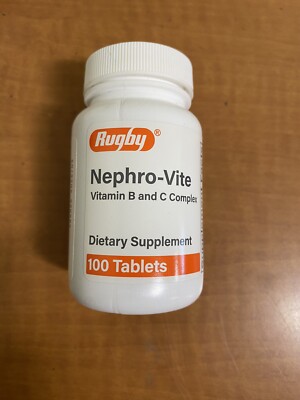 3 Pack Nephro-Vite Vitamin B and C Complex. 100 Tablets Each Exp 03/ ...