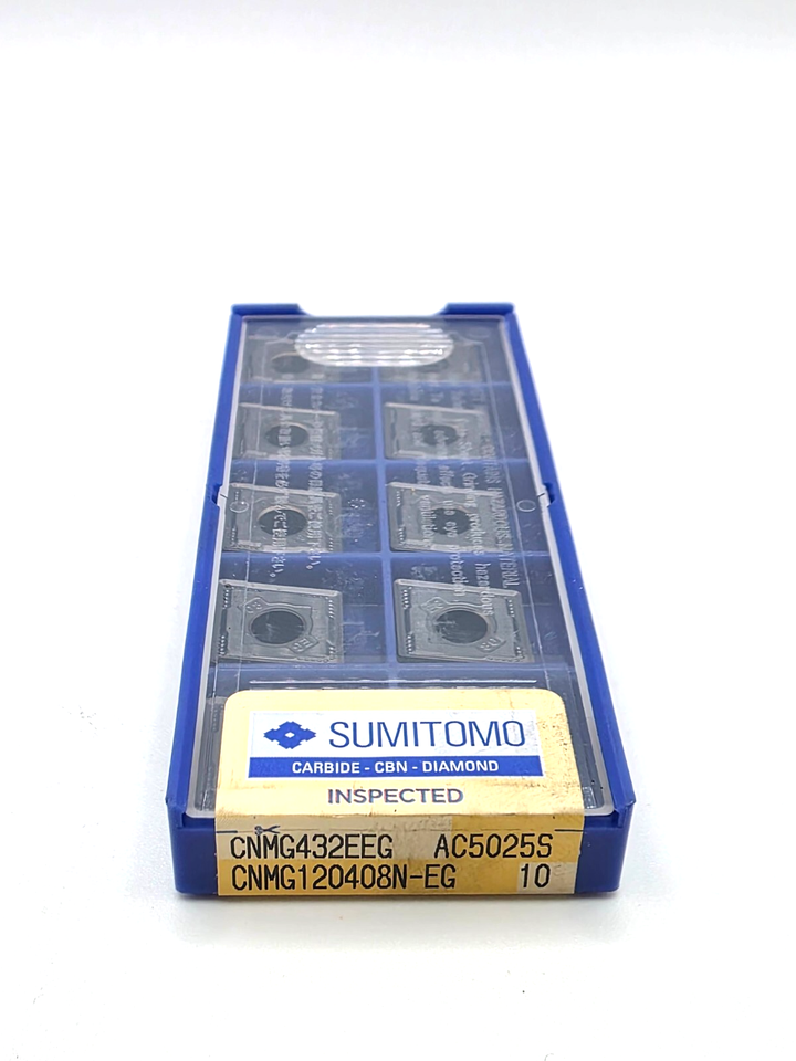 Sumitomo Turning Insert CNMG432EEG AC5025S Stainless High Temp (pack of ...