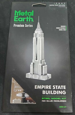 New Metal Earth Premium ICONX Empire State Building Steel Model Kit ...