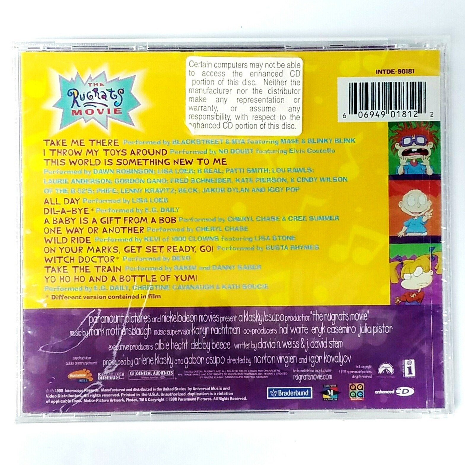 The Rugrats Movie: Music from the Motion Picture by Original Soundtrack ...