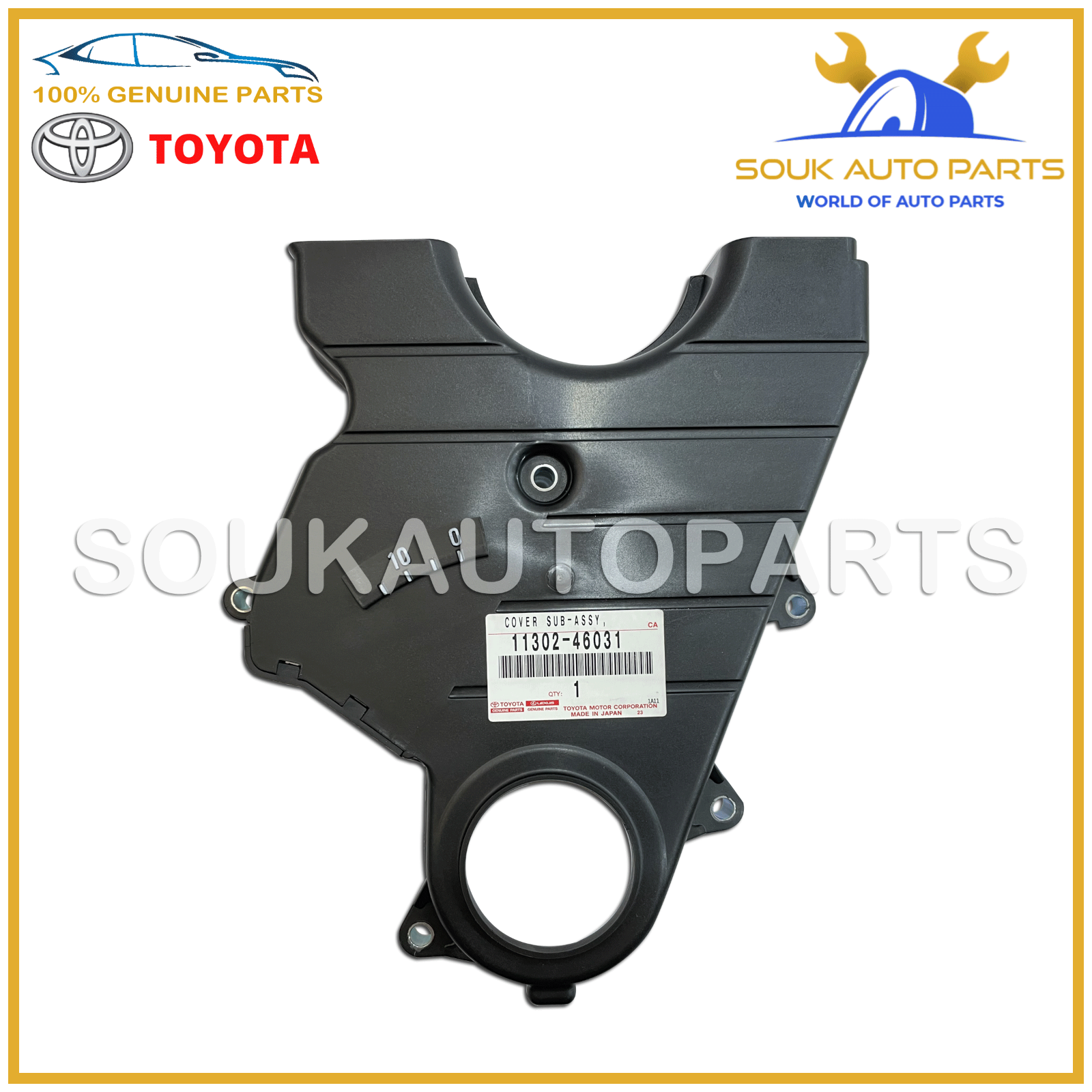 11302-46031 Genuine Toyota LOWER TIMING BELT COVER 1130246031 OEM | eBay