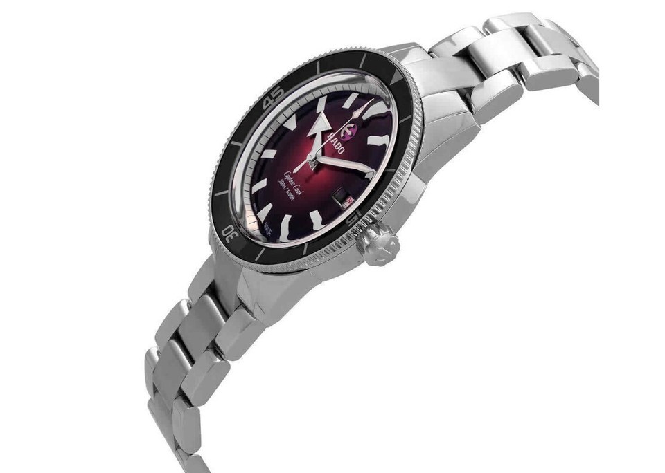 Rado Captain Cook Automatic Dark Red Gradient Dial Men's Watch ...