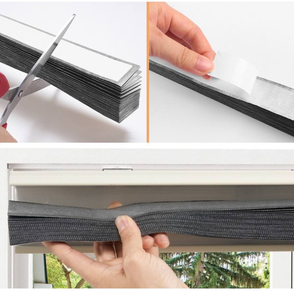 SELF-ADHESIVE PLEATED BLINDS TRIMMABLE TEMPORARY BLINDS EASY FIT PAPER ...