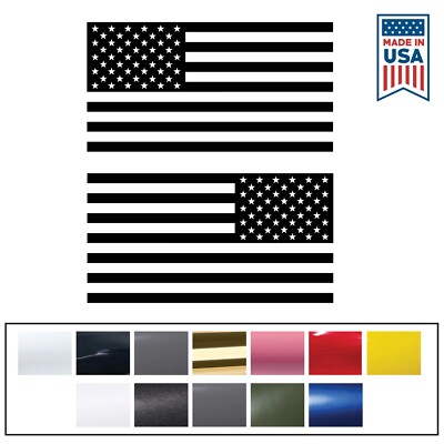 US Flag Decals Set of 2 - Premium Vinyl Indoor Outdoor American Flag ...