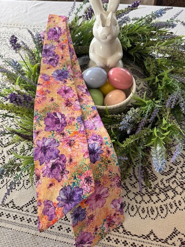 Fox hunting Hunter Equestrian Stock tie Floral Orange Purple Green | eBay