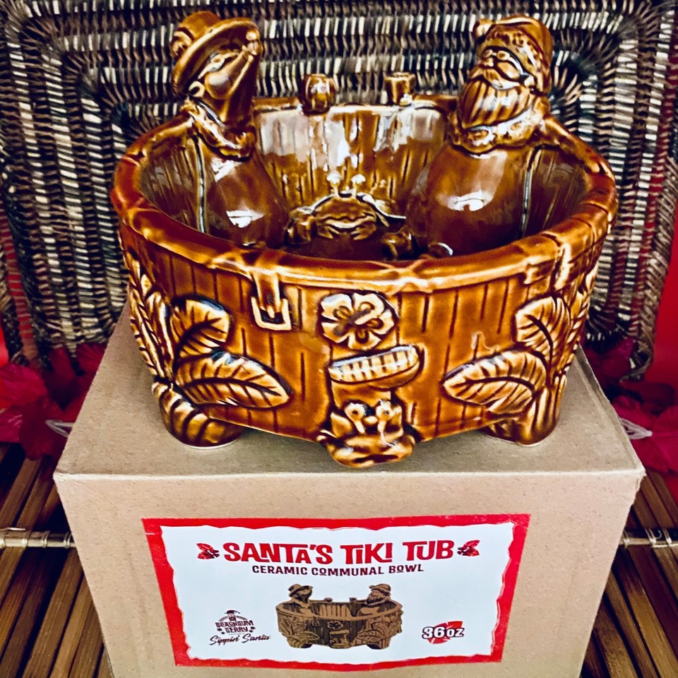 Beachbum Berry Sippin Santa's Tiki Tub Communal Bowl NIB Hawaiian 36 ...