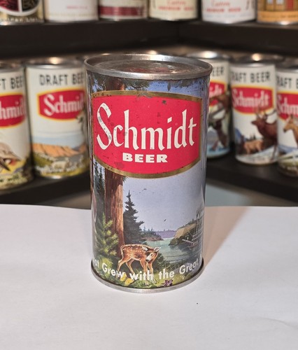 SCHMIDT PFEIFFER GOLD SEAM B/O DEER ALL ORIGINAL FLAT TOP BEER CAN | eBay