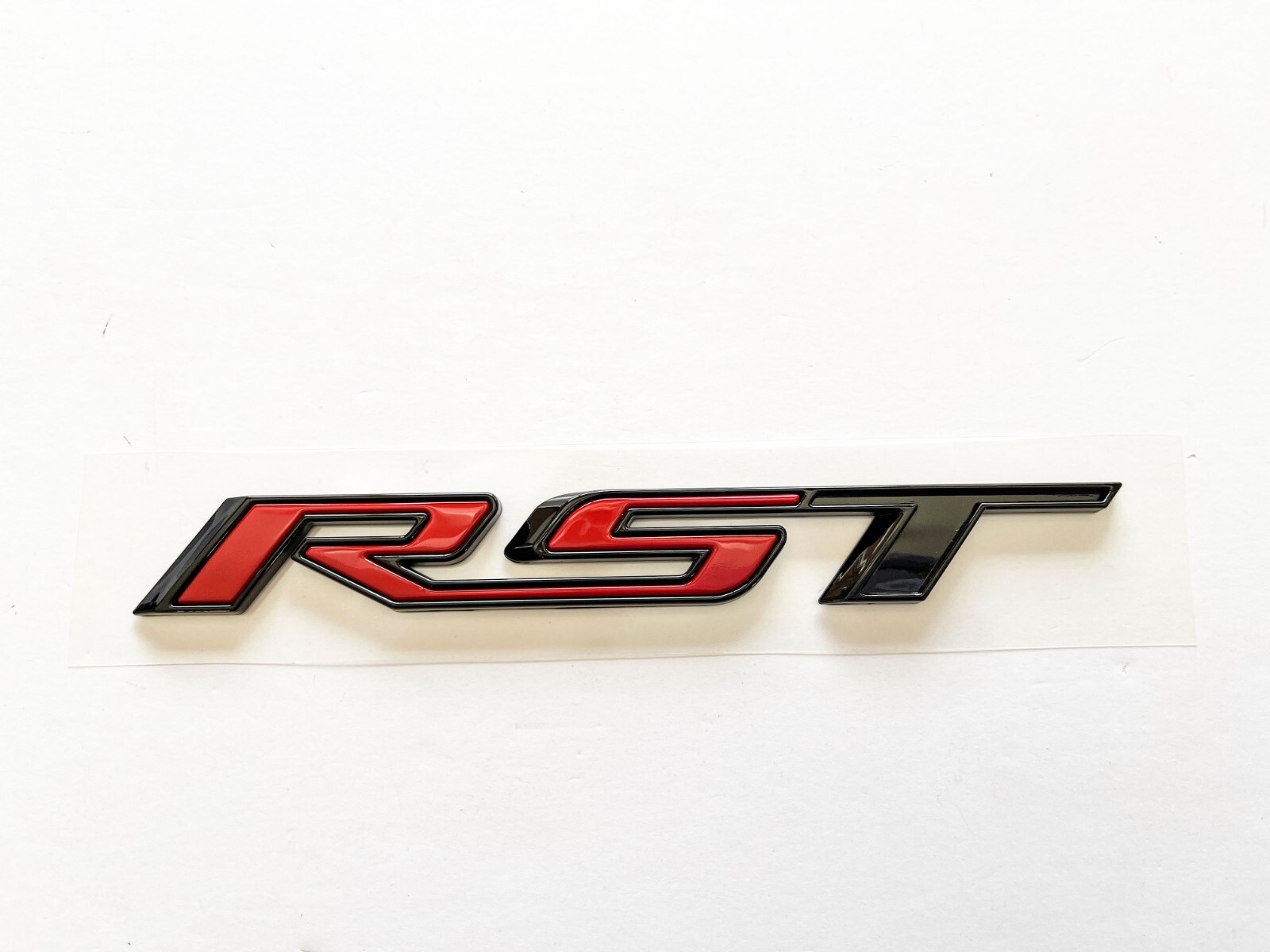 1PC Tailgate RST Emblem Fit 2021-2023 Chevy Sliverado Badge Gloss Black ...