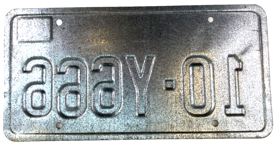 Nebraska 1990 Auto License Plate Man Cave Garage Platte Co 666 Decor ...