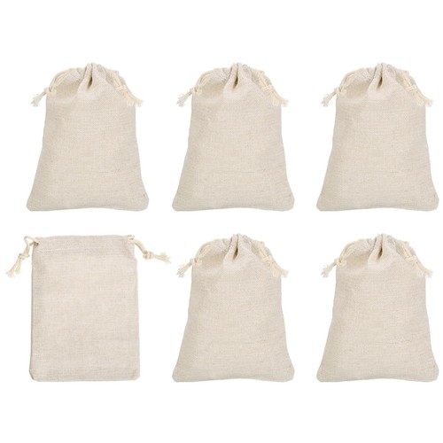 6 Pack Canvas Coin Money Sack Bags Bank Coin Deposit Sacks with ...