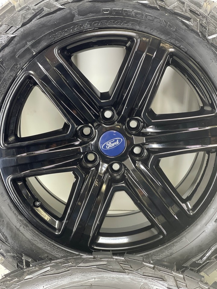20" FORD F150 FX4 SET 4 04-19 BLACK FACTORY OEM WHEELS RIMS TIRES ...