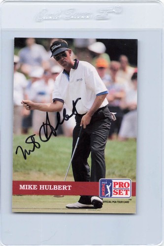 1992 Pro Set Golf #4 Mike Hulbert Signed Auto *J8642 | eBay