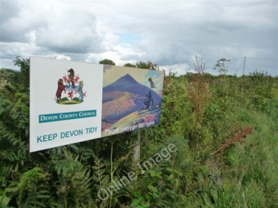 Photo 6x4 West Devon : Keep Devon Tidy Sign East Week c2009 | eBay UK
