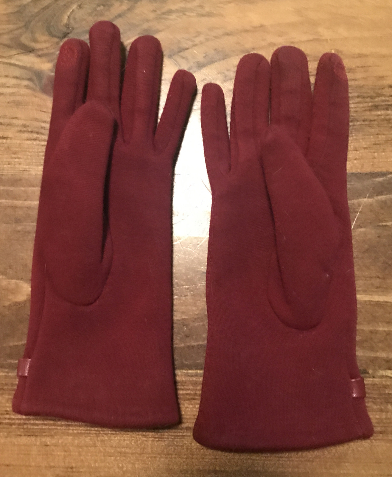 Vintage Dark Red Hand Gloves - Gem