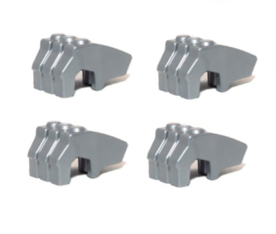 Lego ® Lot 4 Main Gorille Poing Fermé Argent Hand Gorilla Flat Silver ...