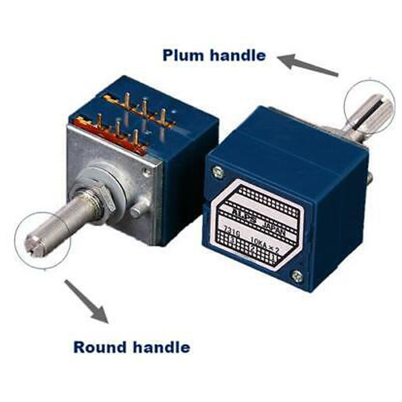 1pc,Japan ALPS RK27 VOLUME Pot Stereo audio taper potentiometer Dual ...