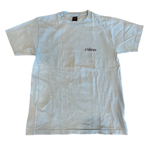 VINTAGE T Shirt Adult Large Blue 80s Unisys PC Computer Nerd USA MADE ...