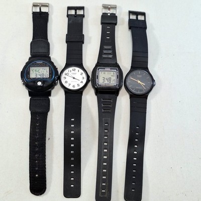 Lot of 4 Casio Watches – All Working, Analog & Digital Mix, Water ...