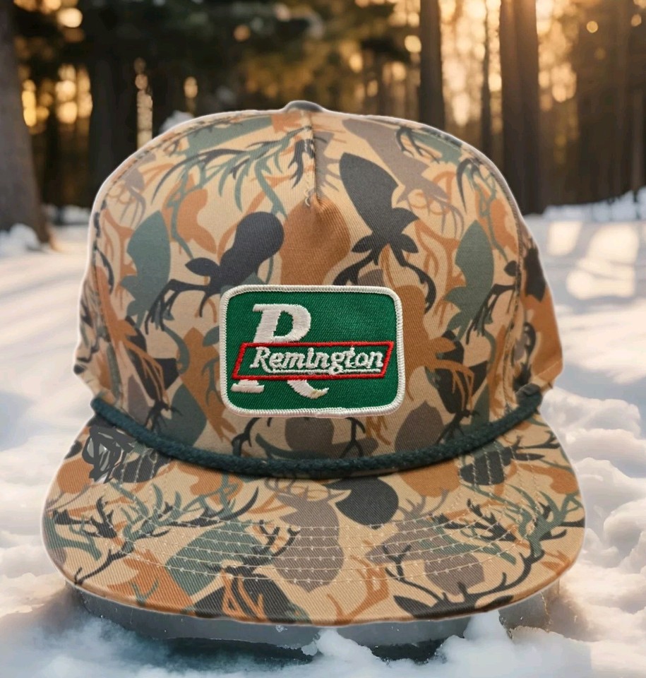 Remington Deer Buck Camo Camouflage Snapback Hat Cap Gun Hunting | eBay