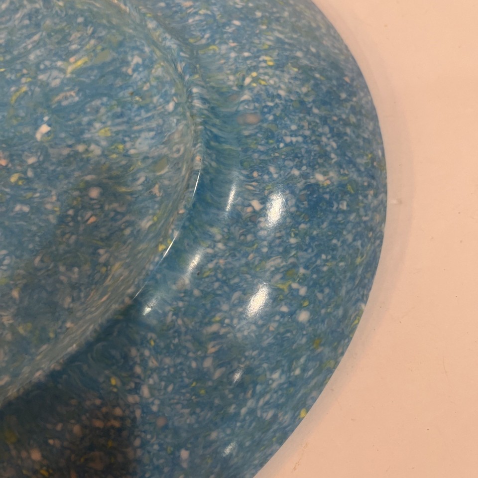 Vintage Melmac Oval Serving Platter, Speckled Confetti Turquoise Retro ...