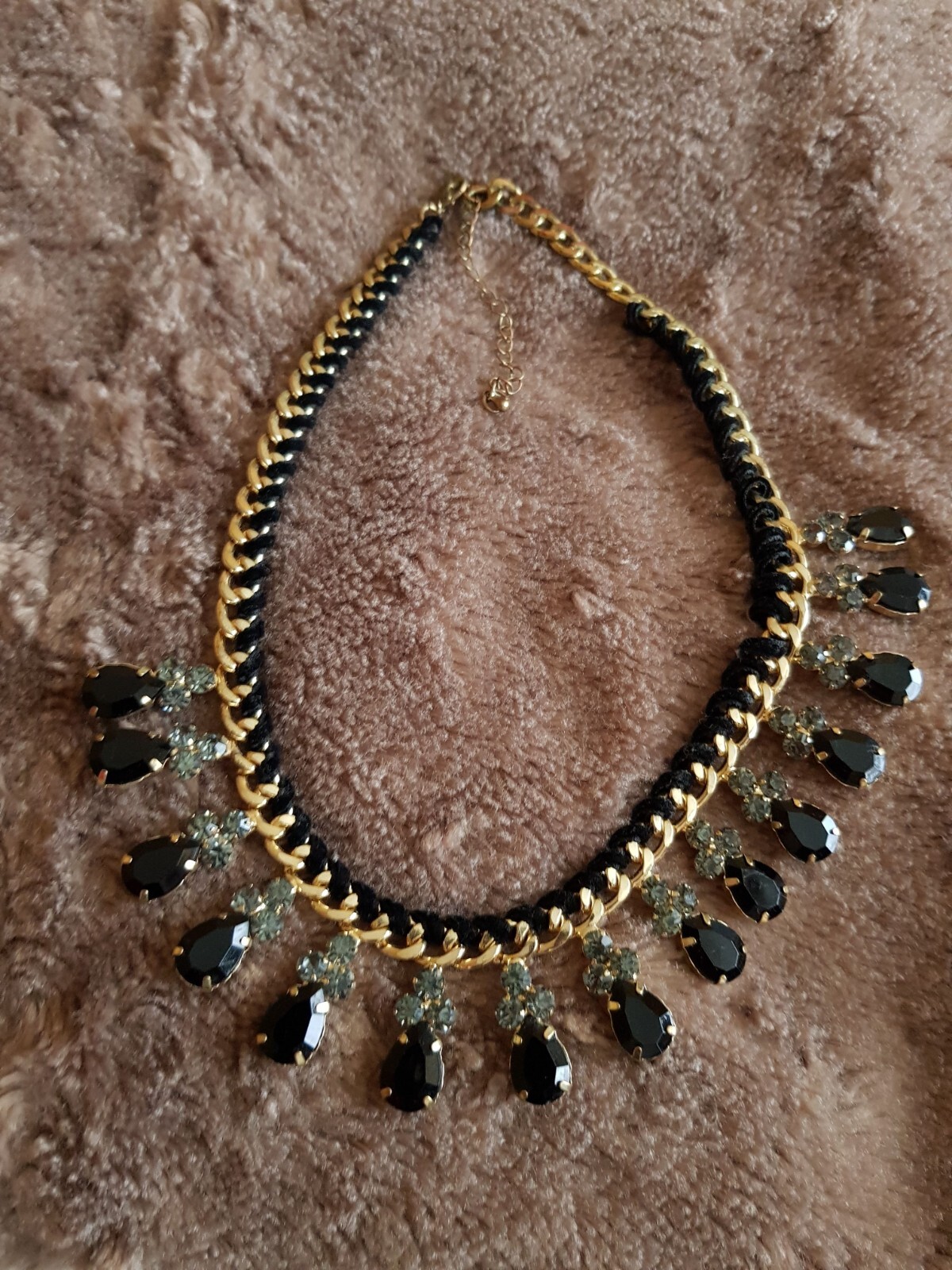 Statement rhinestone necklace | eBay