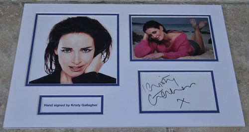 Kristy Gallagher Signed Card Mounted 15” x 10” Presentation With COA | eBay