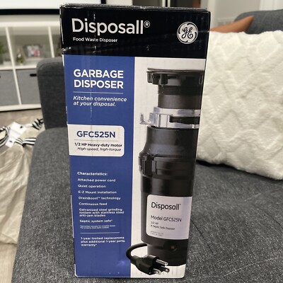 Disposall-Food Waste Disposer-Garbage Disposer (GFC525N), 1/2HP ...