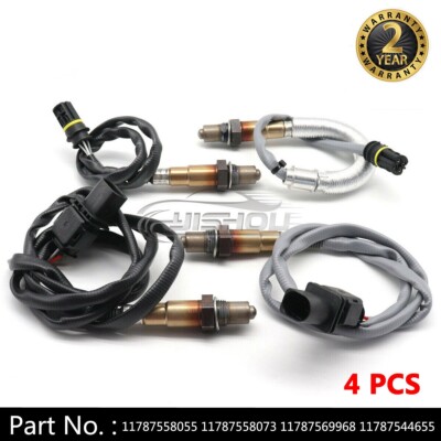 4PCS Up+Downstream Oxygen Sensor For BMW E82 E90 E91 128i 328i 328i ...