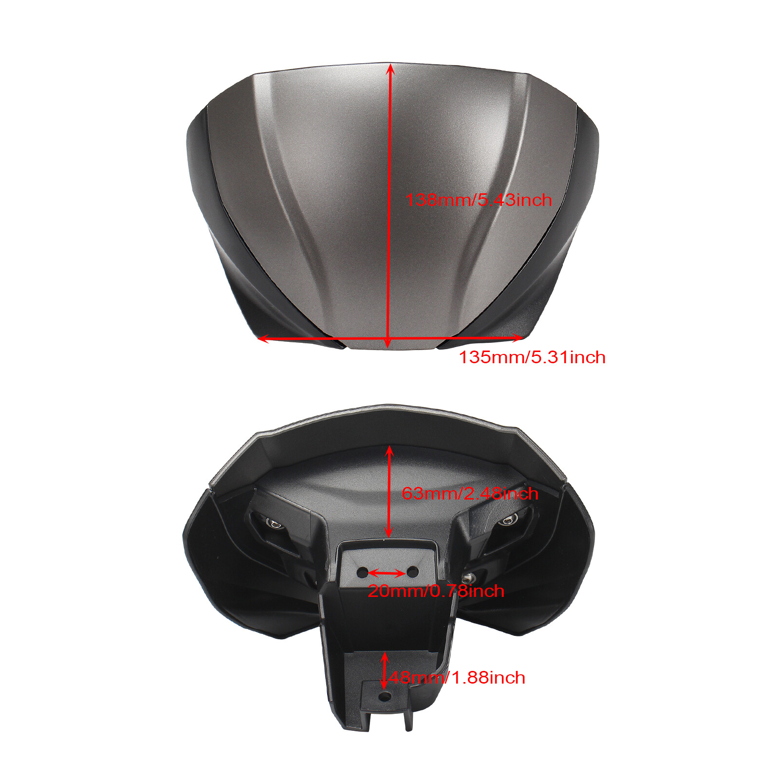 For Triumph Trident 660 Windshield Fairing Airflow Flyscreen Windscreen ...