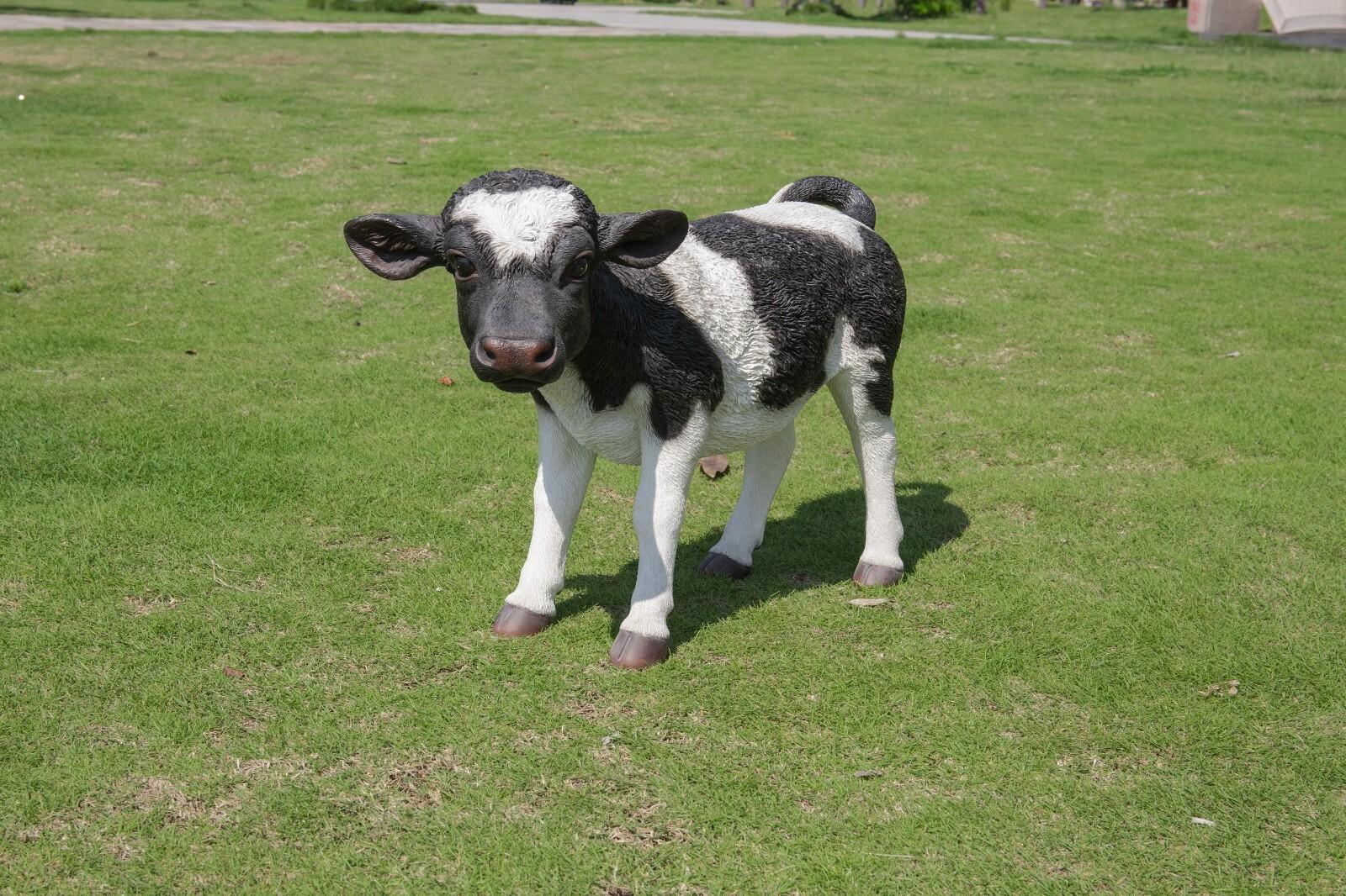 Standing Farm Cow Statue Life Size Garden Statue Decor Home Farm Decor ...